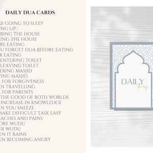 Daily Duas, Dua Cards Printable, Islamic Duas, Dua Book, Prayer Cards, Digital Cards, Duas PDF ...