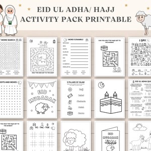 Eid Ul Adha Activity Eid Activity Printable Hajj Kids - Etsy UK