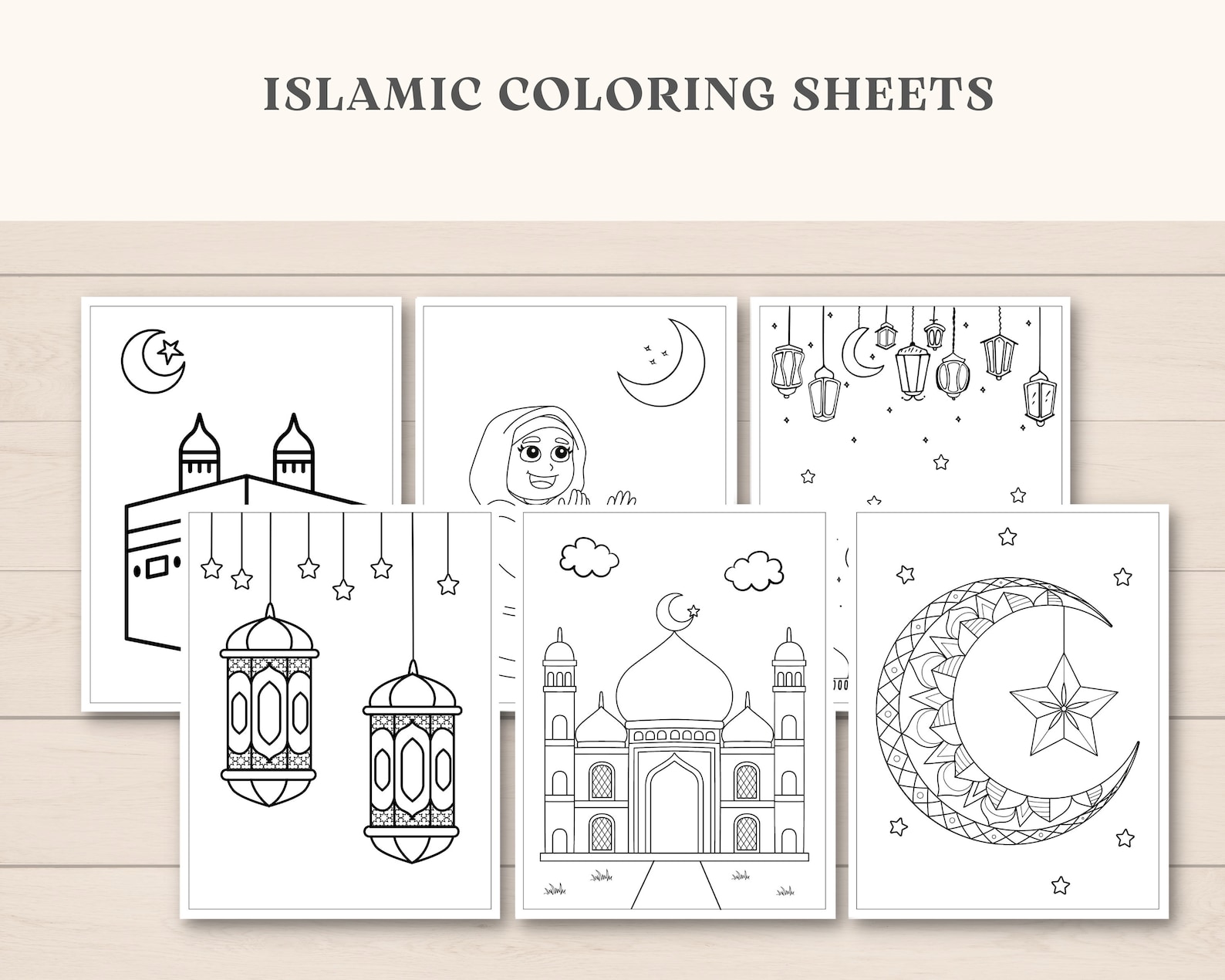 Islamic Activities Printable, Islamic Kids Activity, Islamic Coloring ...