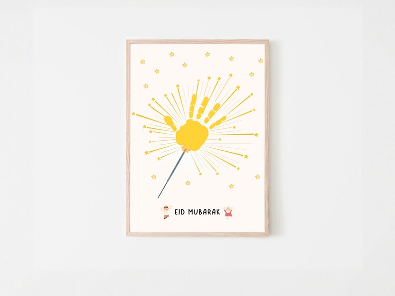 Eid Handprint, Eid Activity, Eid Craft, Eid Kids Printable, Eid Decor ...