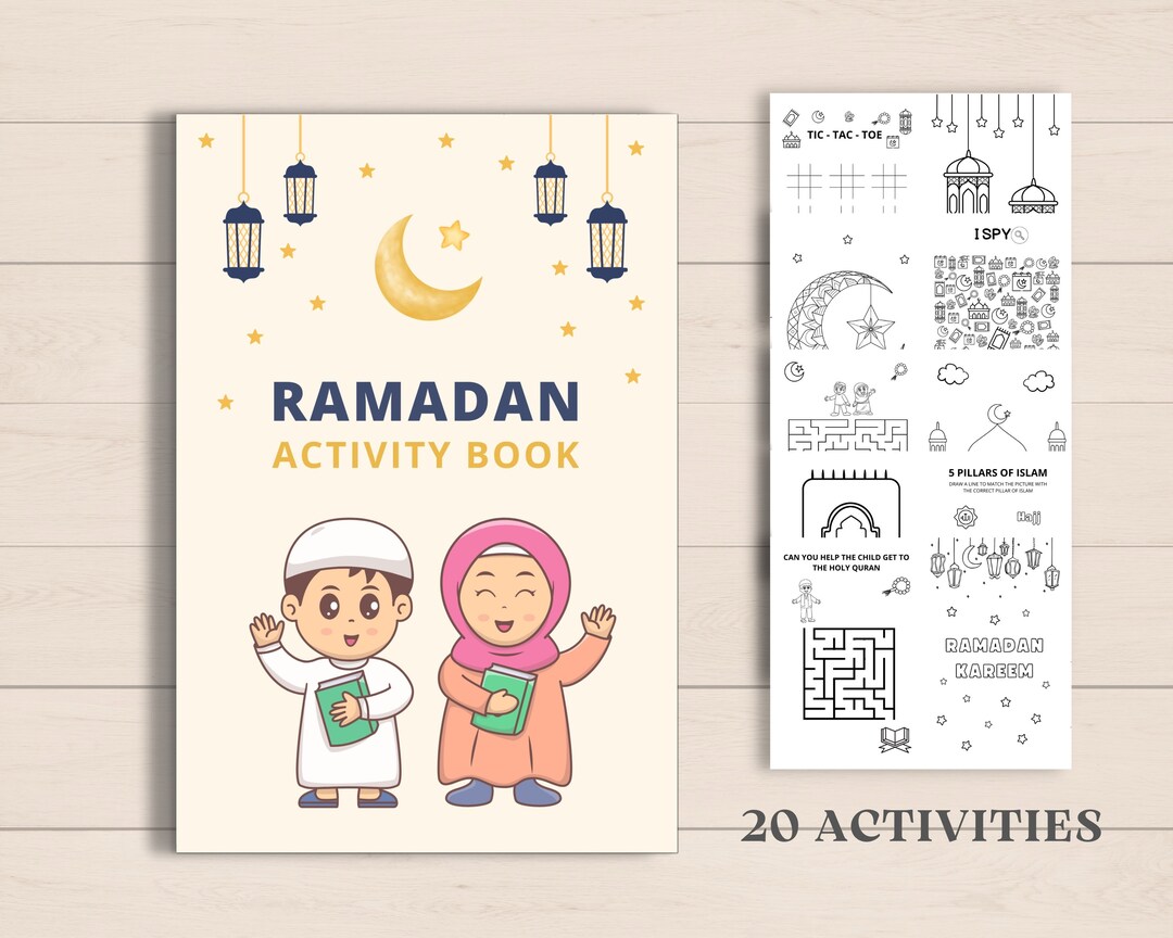 Ramadan Activity Book Printable Eid Activity Book Ramadan - Etsy