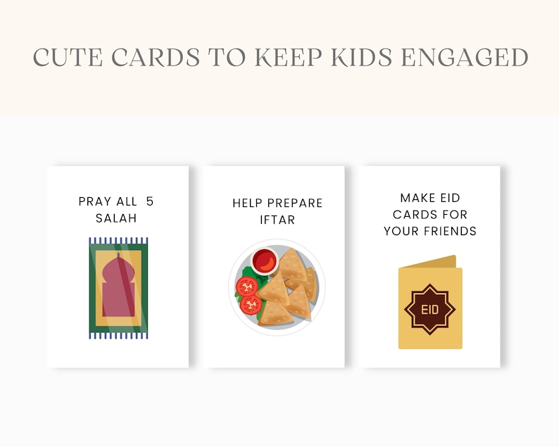Good Deeds Cards Printable, Ramadan Cards, Ramadan Advent Cards, Kids ...