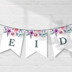 Eid Banner Printable, Eid Mubarak Banner, Eid Decoration, Eid ...