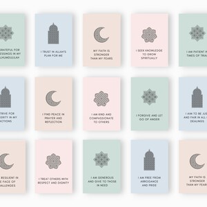 Islamic Affirmation Cards, Muslim Affirmations, Islamic Printables ...