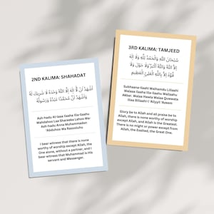 Kalima Flashcards, the Six Kalimas, Kalima of Islam, Kalima Flashcard ...