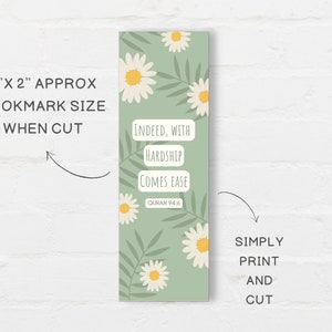 Islamic Bookmarks Printable, Islamic Gift, Printable Bookmarks, Muslim ...