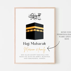 Personalised Hajj Gift, Hajj Mubarak Gift, Hajj Mubarak PDF, Hajj ...