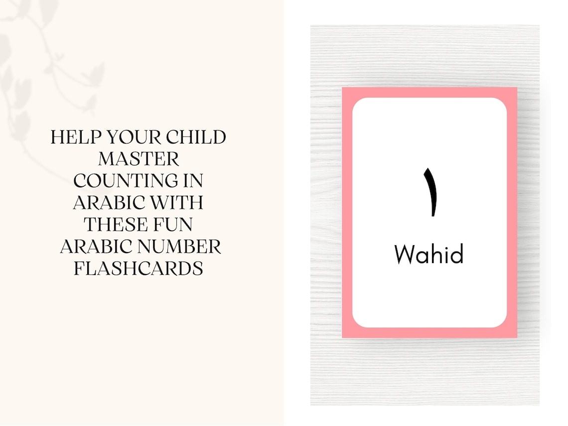 Arabic Number Flashcards, Arabic Numerals, Learn Arabic Numbers, Arabic ...