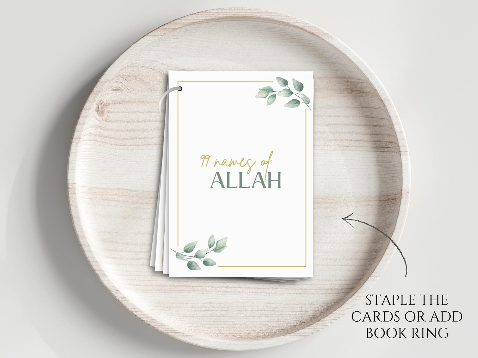 99 Names of Allah Cards, 99 Names of Allah, Asma Ul Husna, Muslim Gift ...