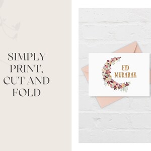 Eid Mubarak Card Printable, Eid Card Digital, Eid Greeting Card, Eid ...