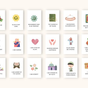 Islamic Affirmations Cards for Kids, Muslim Affirmations, Muslim Kids ...