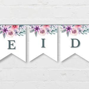 Eid Banner Printable, Eid Mubarak Banner, Eid Decoration, Eid ...