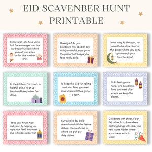 Eid Scavenger Hunt Printable Eid Activity Eid Games Indoor - Etsy