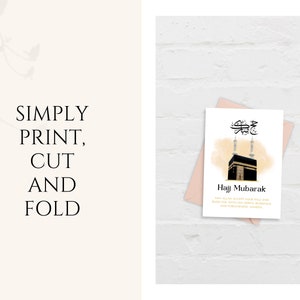 Hajj Mubarak PDF Card, Hajj Mubarak Card Printable, Hajj Mubarak, Hajj ...