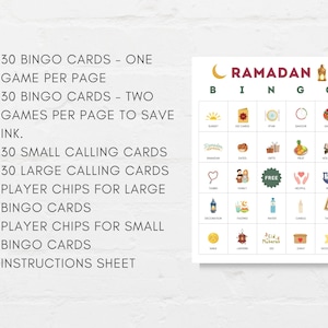 Ramadan Bingo, Ramadan Games, Muslim Kids, Printable Bingo, Ramadan ...