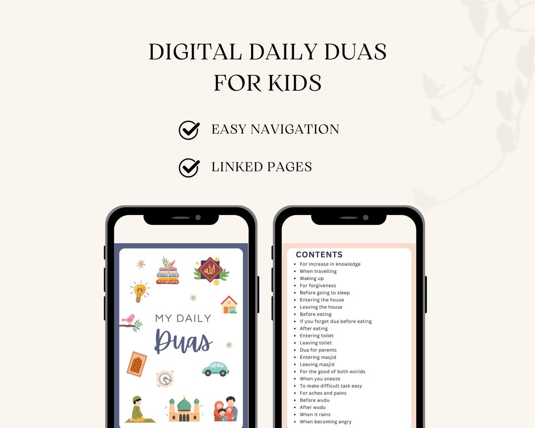 Kids Dua Cards Digital, Islamic Kids Duas, Duas for Kids, Children Dua ...