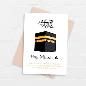 Hajj Mubarak Card Printable, Hajj Mubarak Card, Hajj Mubarak, Hajj ...
