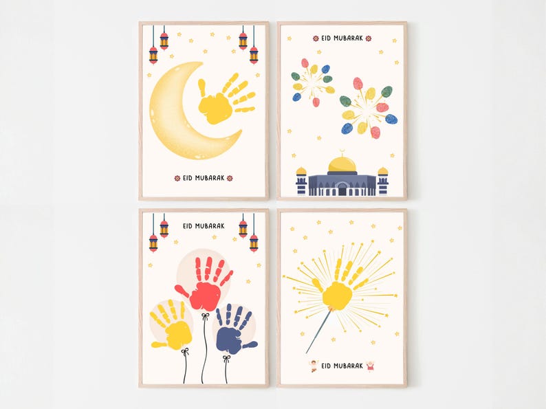 Eid Handprint, Eid Activity, Eid Craft, Eid Kids Printable, Eid Decor ...
