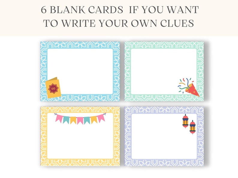 Eid Scavenger Hunt Printable, Eid Activity, Eid Games, Indoor Treasure ...