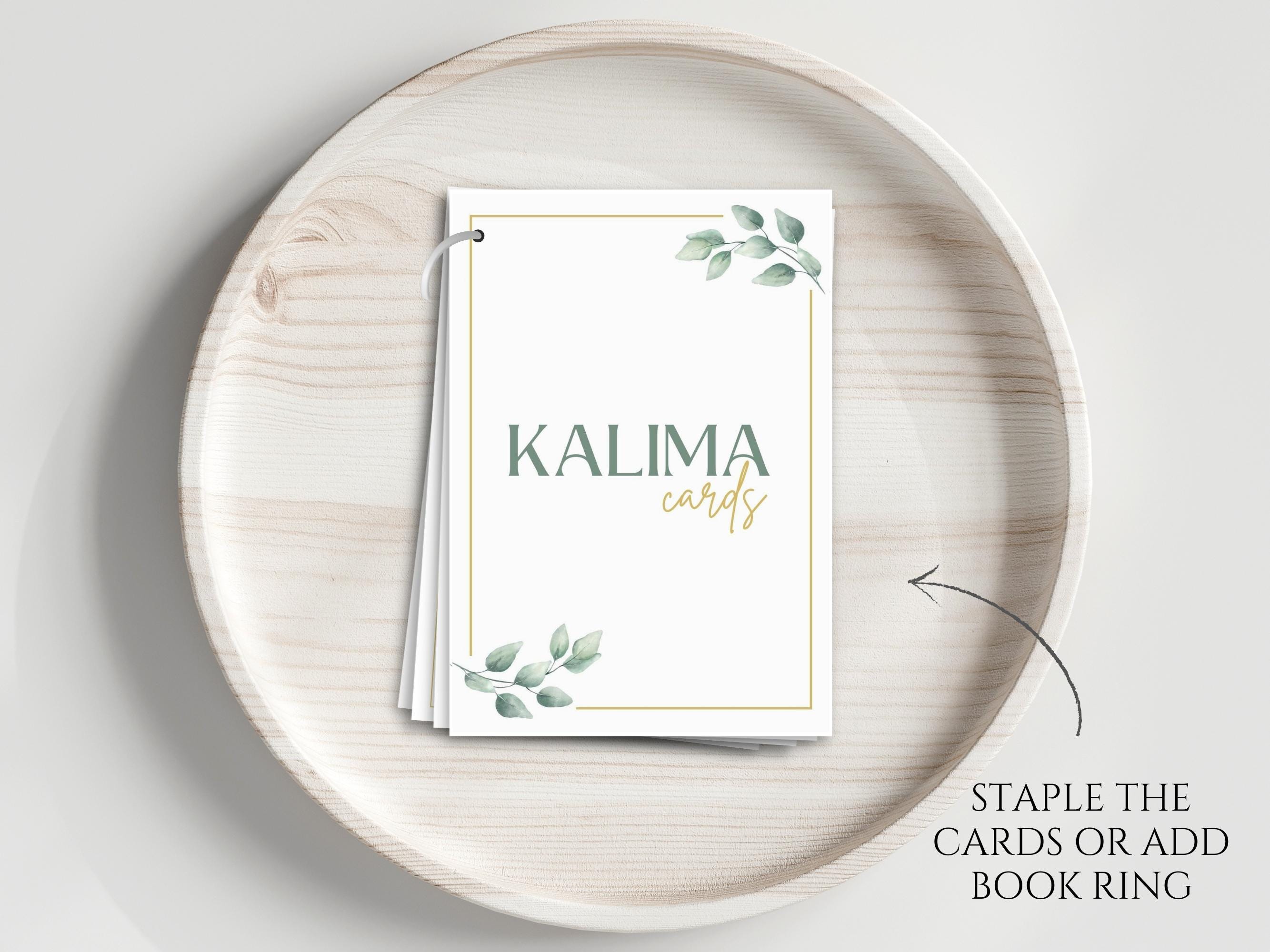 Kalmah Flashcards Printable, the Six Kalmahs, Kalmah of Islam, Kalimah ...