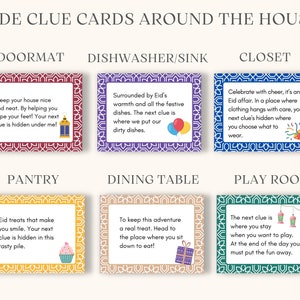 Eid Scavenger Hunt Printable, Indoor Treasure Hunt, Eid Gifts, Eid ...