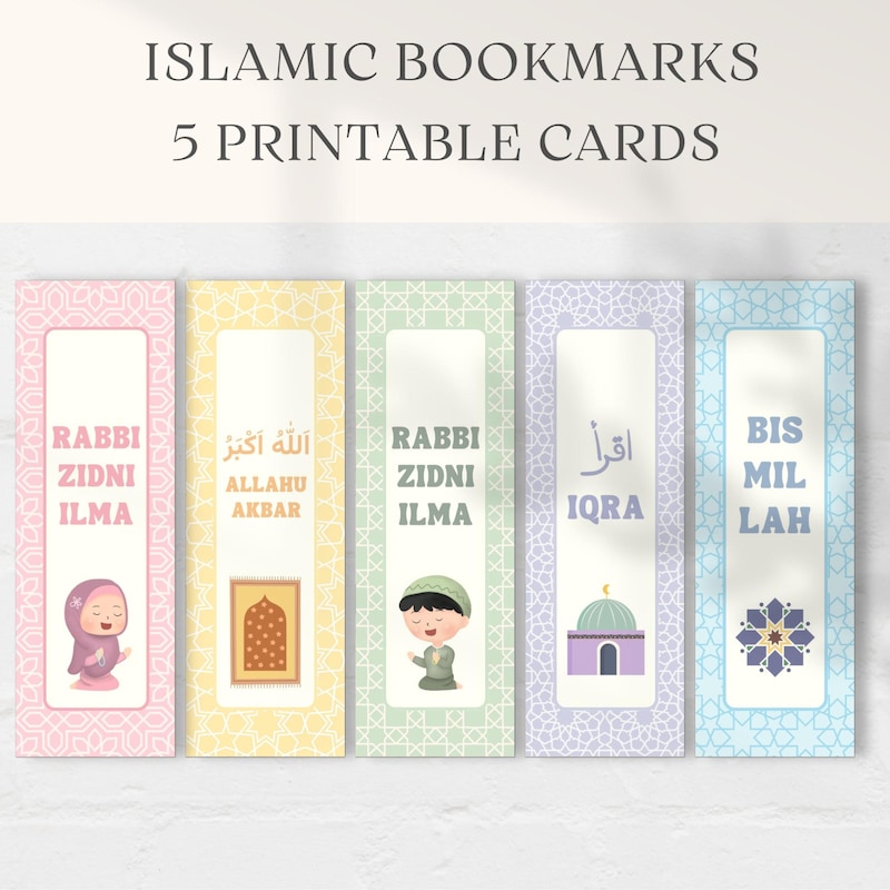 Islamic Bookmarks - Etsy