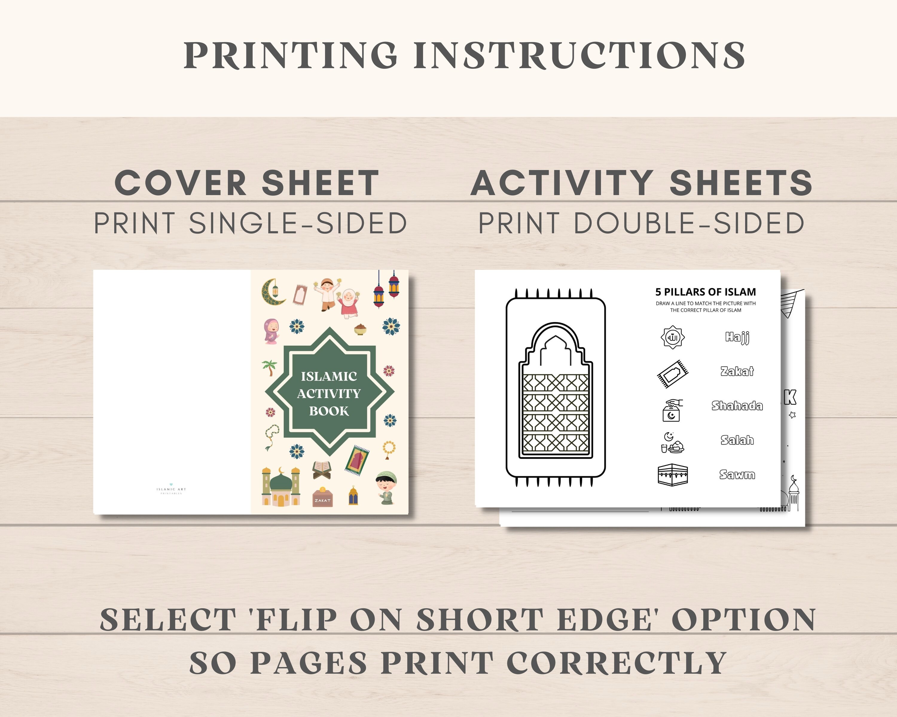 Islamic Activity Book Printable Islamic Activities Printable - Etsy