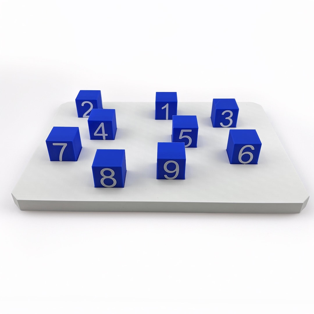 Corsi Cubes With Board, Valid for the WNV Test. Materials for Autism ...