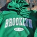 Green Brooklyn New York Hooded Sweatshirt ,new York Hoodie Sweatshirt ...