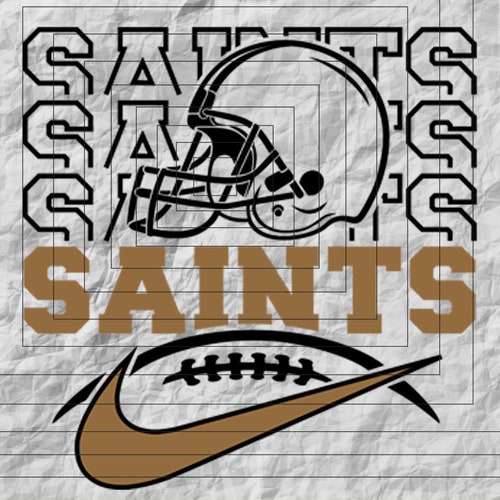 Saints Stacked & Script SVG Saints Svg Football Svg - Etsy