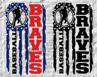 Braves Baseball Svg File - Etsy