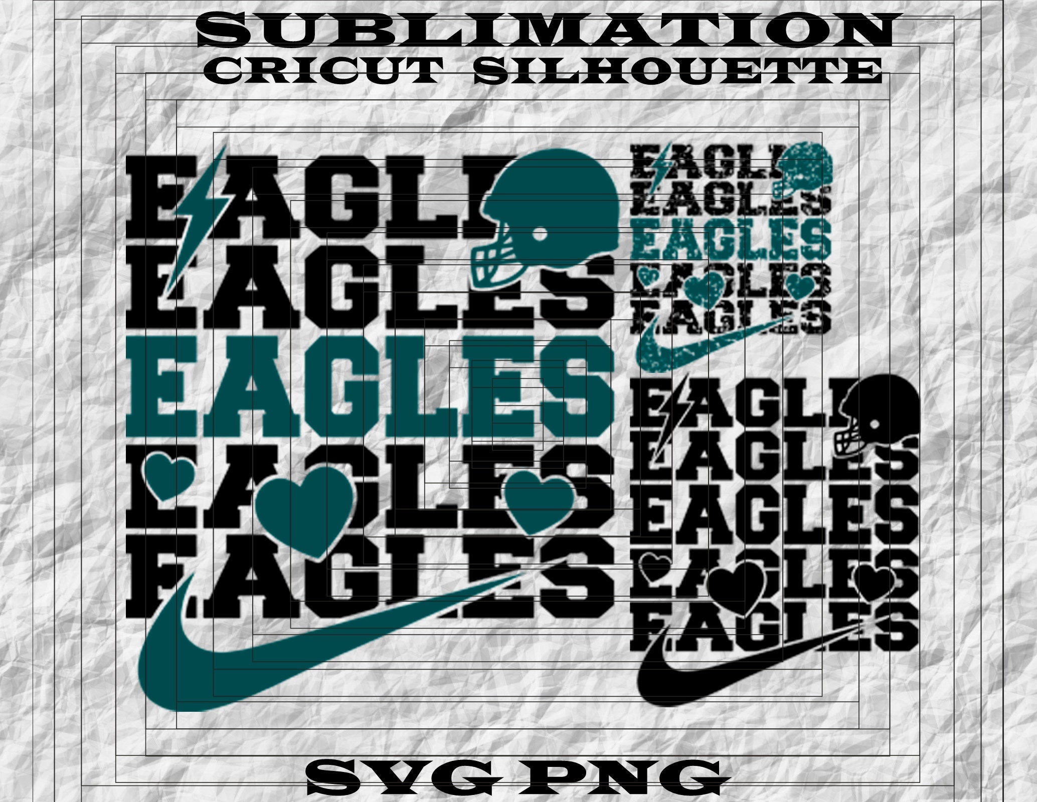 Eagles Football Svg - Etsy