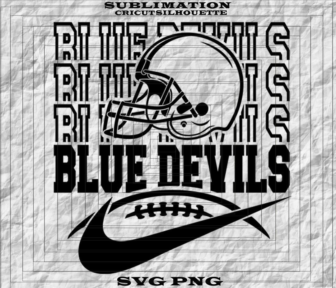 Blue Devils Football Svg - Etsy