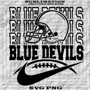 Blue Devils Football Svg - Etsy