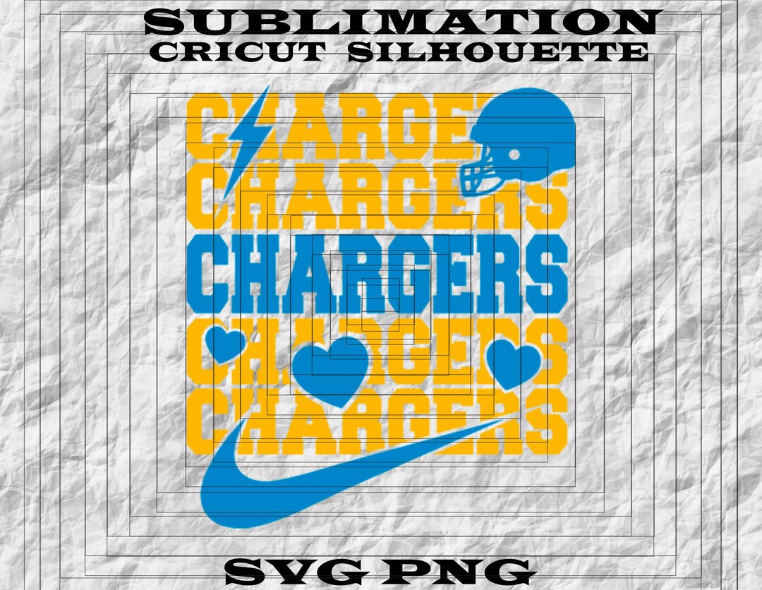 Chargers Football Svg - Etsy