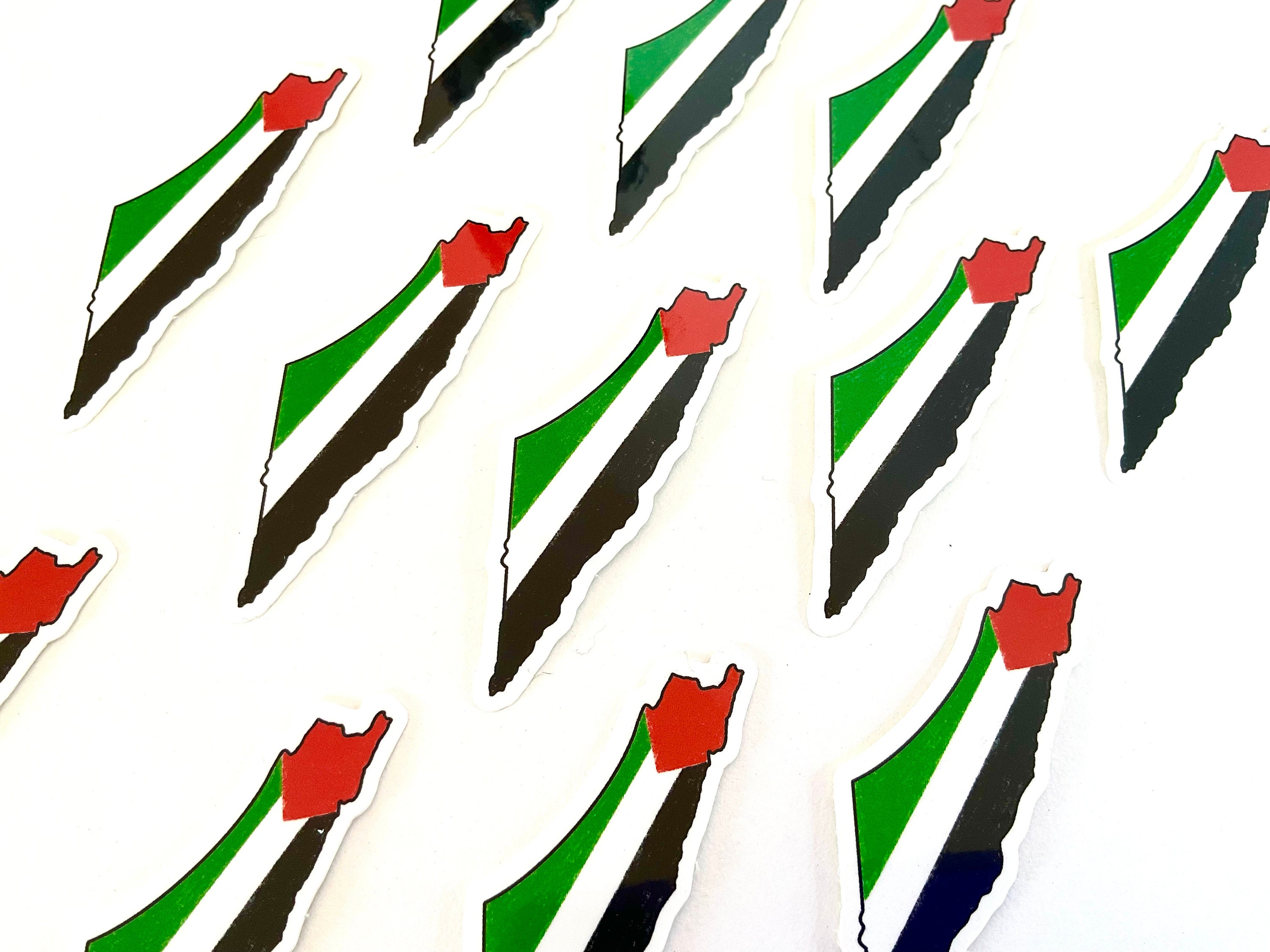 Free Palestine Flag Map Gaza Sticker Stationary Statement - Etsy