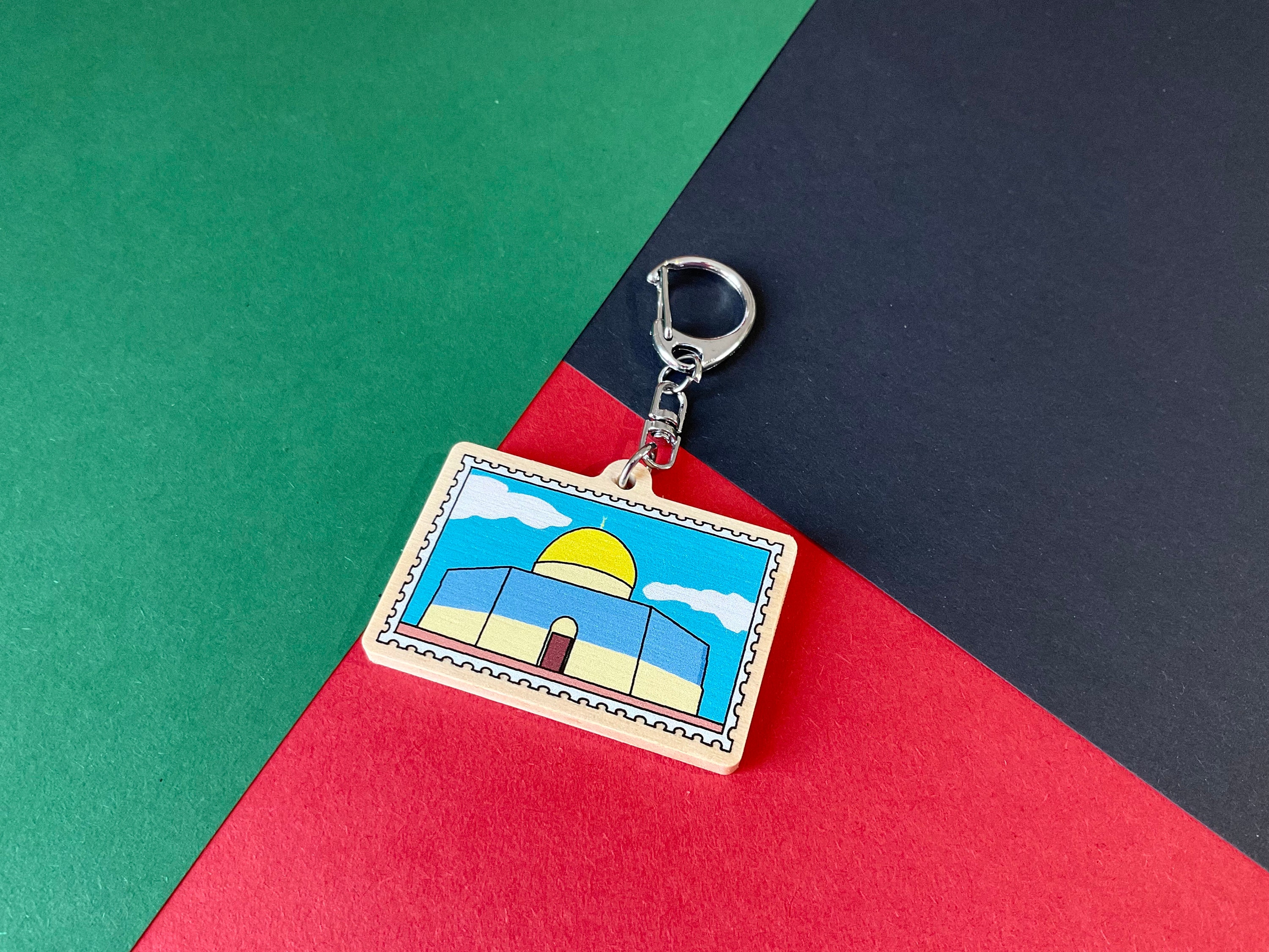 Al Aqsa Mosque Masjid Al Quds Jerusalem Free Palestine Charity Keychain ...