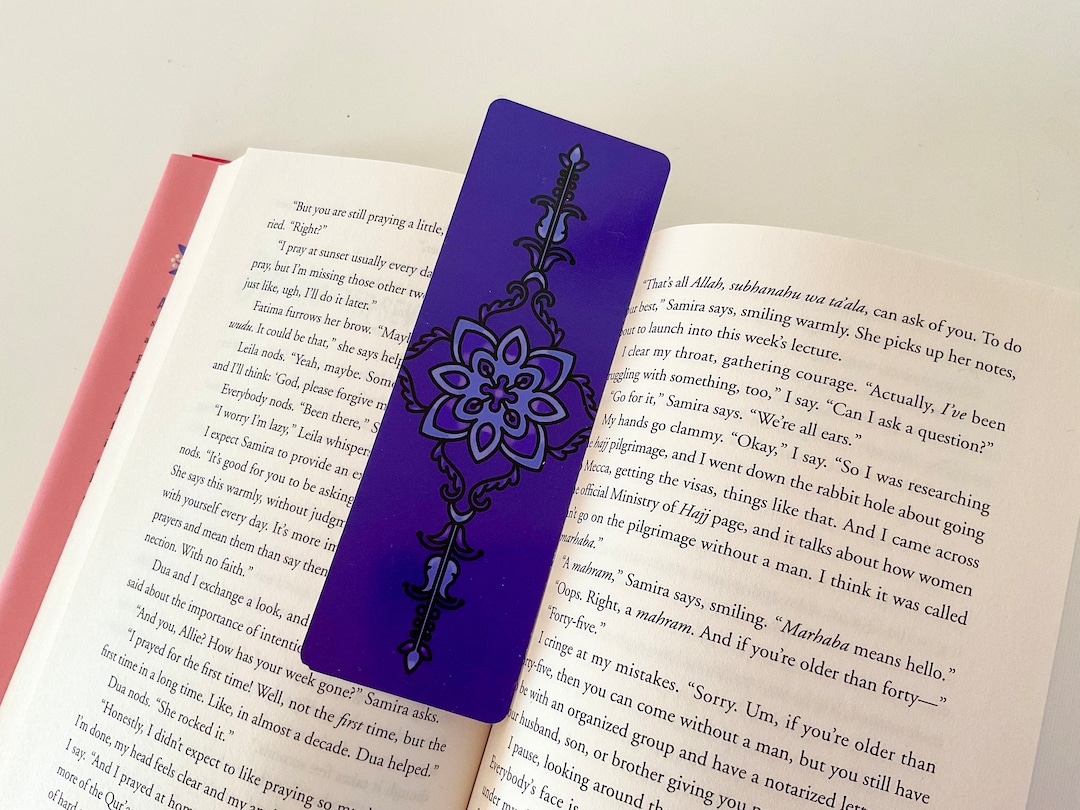 Violet Purple Mandala Zen Mehndi Bookmark - Etsy