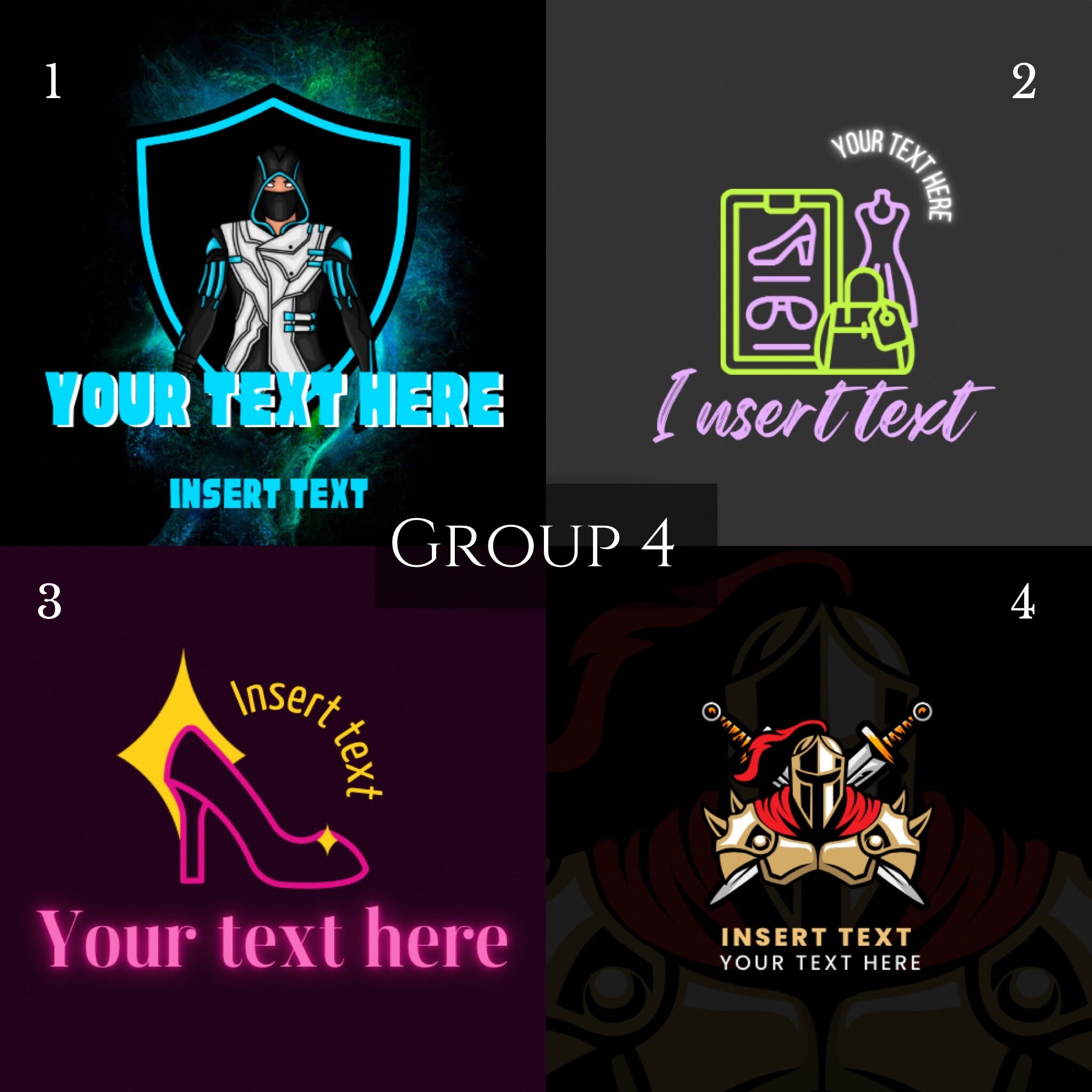 Pre Made Logos, Easy Logo, Graphic Design, Simple Picks - Etsy