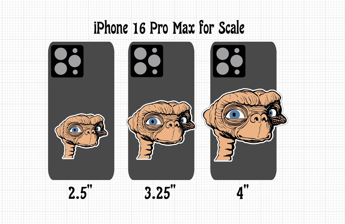 E.T. Sticker | Extra-terrestrial | 1982 Movie | Sticker - Etsy