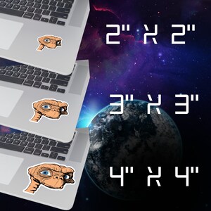 E.T. Sticker Extra-terrestrial 1982 Movie ET - Etsy