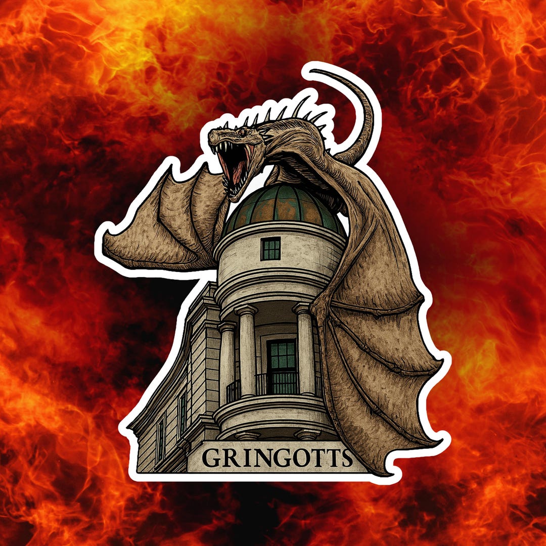 Gringotts Bank Sticker | HP | Universal Theme Park | Worlds of Magic - Etsy