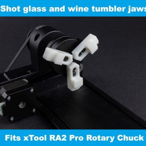 Double Jaw Set for Xtool RA2 Rotary; Wine Glass, Wine Tumbler, and Shot ...