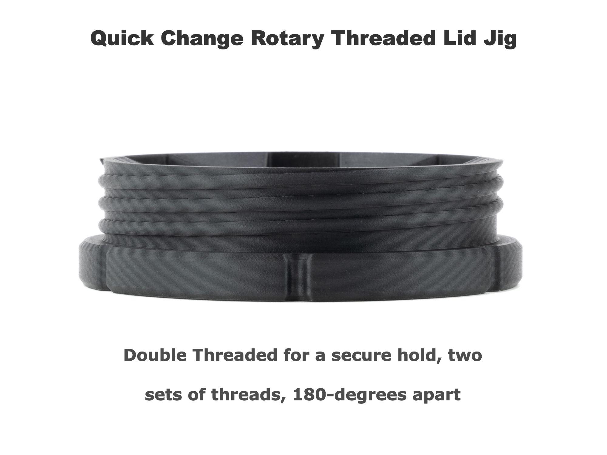 Threaded Lid Jig for RTIC Essential Tumblers for Laser Rotary; Quick ...
