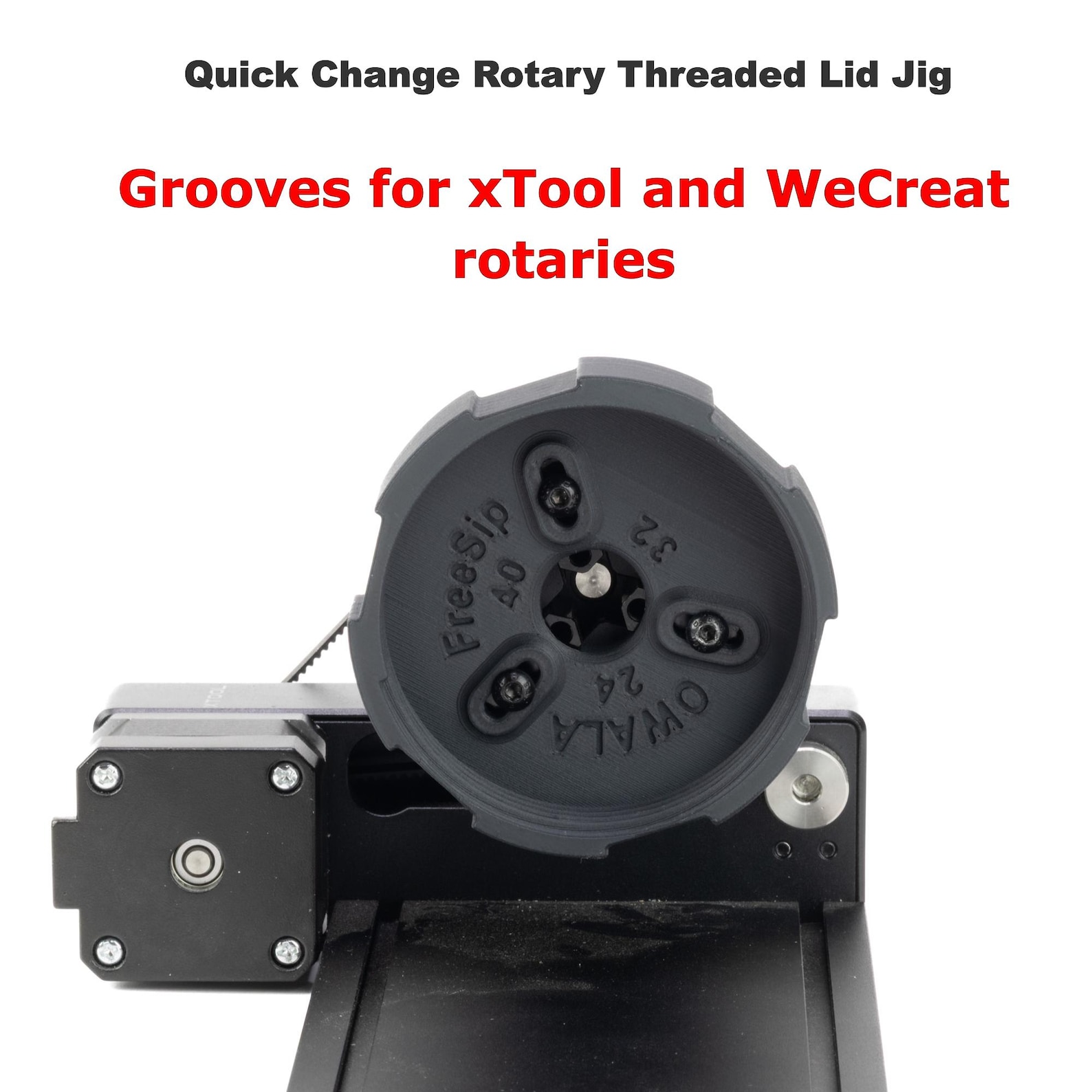 Threaded Lid Jig for Owala Bottles and Tumblers; Quick Change for Laser ...