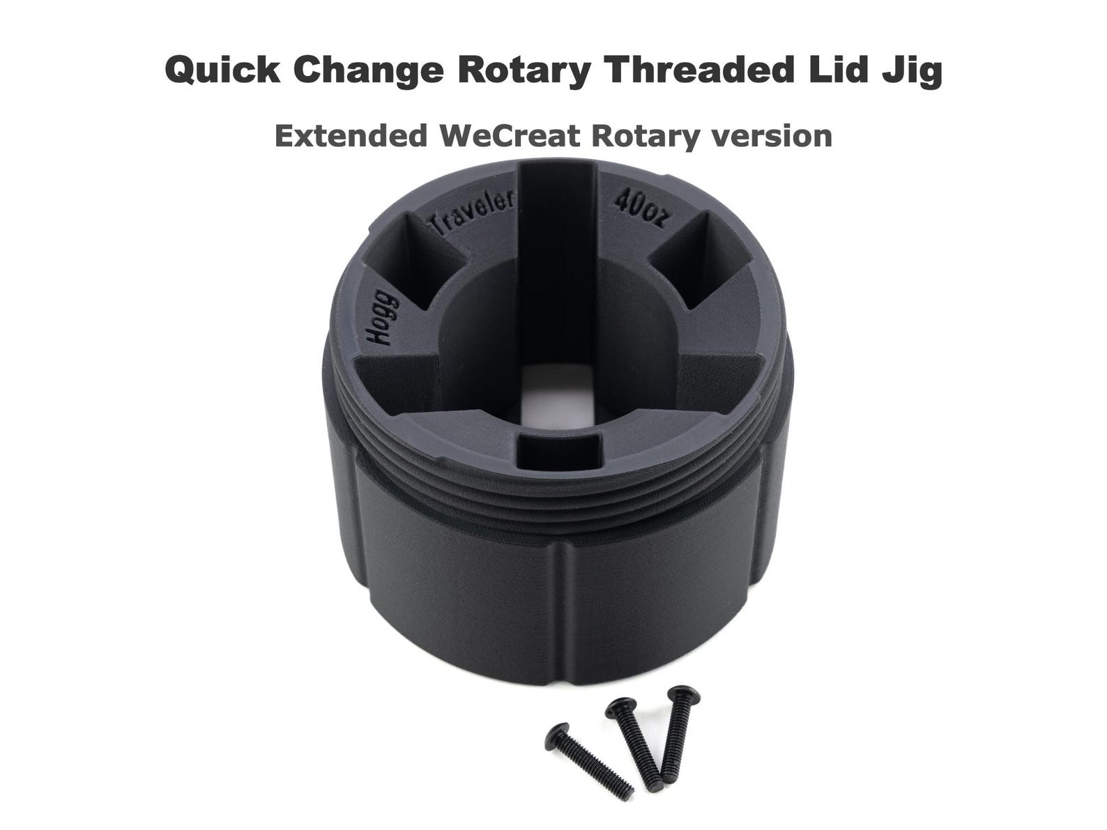 Threaded Lid Jig for Hogg Tumblers for Laser Rotary; Quick Change - Etsy