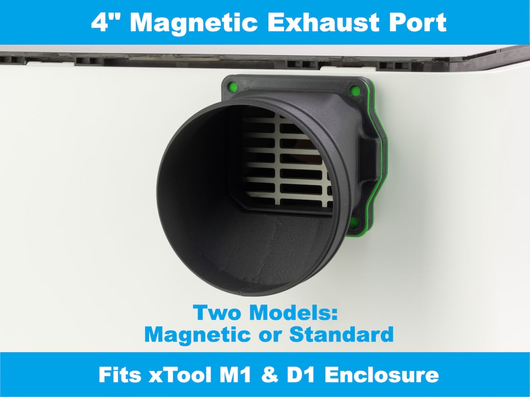 M1/D1 Magnetic 4-inch Exhaust Port Adapter (optional Non-magnetic) for ...
