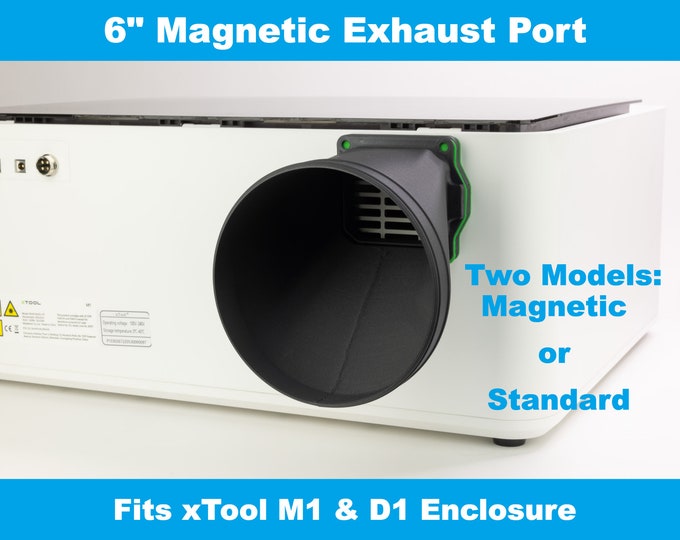 M1/D1 Magnetic 6 Inch Exhaust Port Vent Adapter (optional Non-magnetic ...
