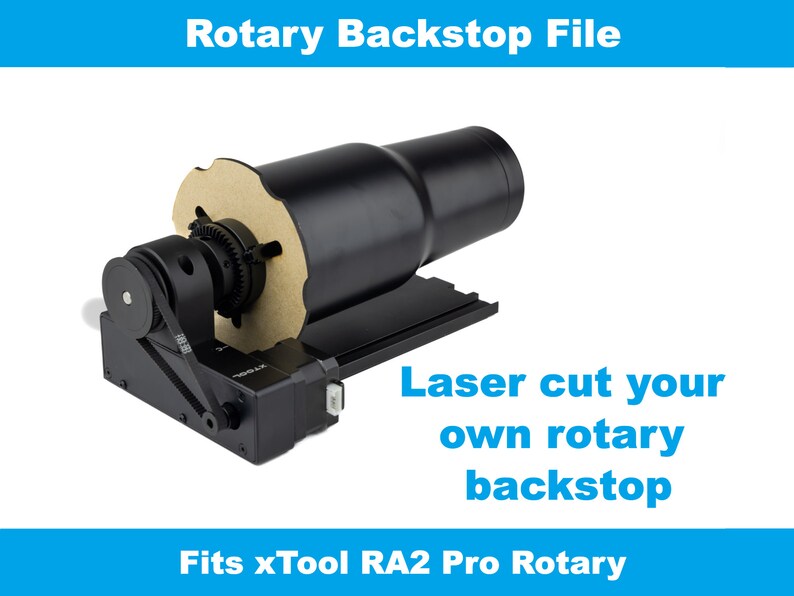 DIGITAL FILE: Backplate File for Xtool RA2 Pro and Wecreat Rotaries for ...