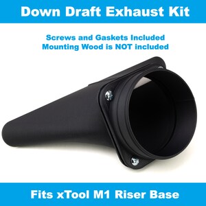 M1 Down Draft Exhaust Kit for Xtool M1 Riser Base and Honeycomb 4-inch ...